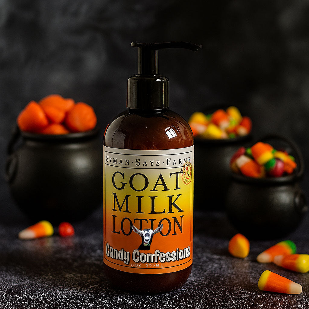 Candy Confessions | Goat Milk Lotion – Syman Says Farms